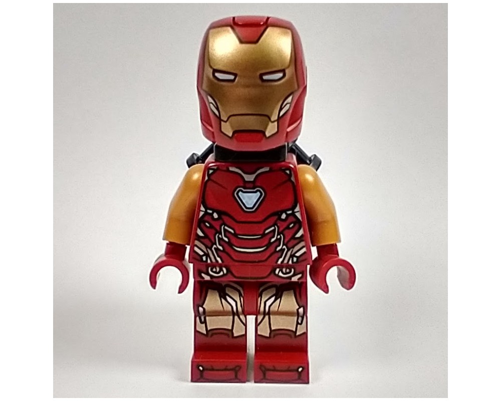 LEGO Set fig-012661 Iron Man Mark 85 Armor, Pearl Gold Arms, Trans ...
