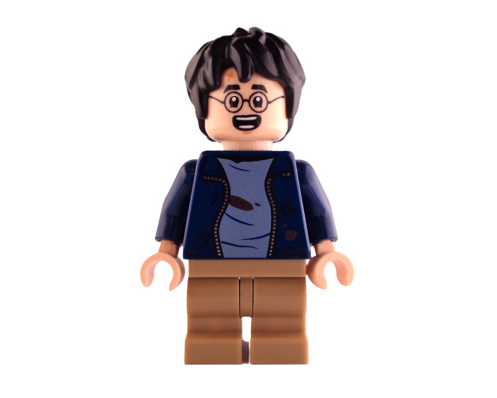 LEGO Set fig-012709 Harry Potter, Dark Blue Jacket Dirty, Medium Legs ...