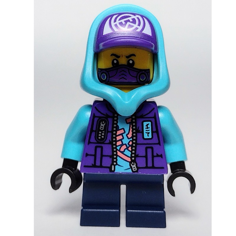LEGO Set fig-012742 Lil' Nelson, Medium Azure Hood (2022 Ninjago ...
