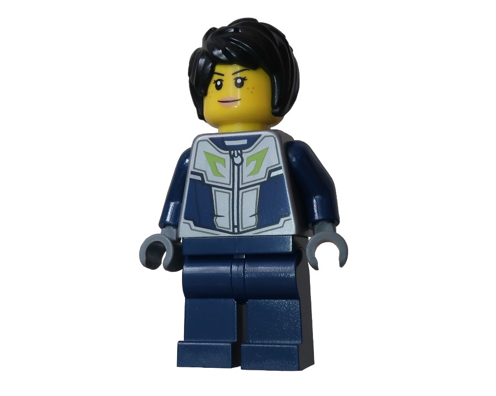 LEGO Set fig-012752 Woman, Dark Blue and Dark Bluish Gray Wetsuit ...