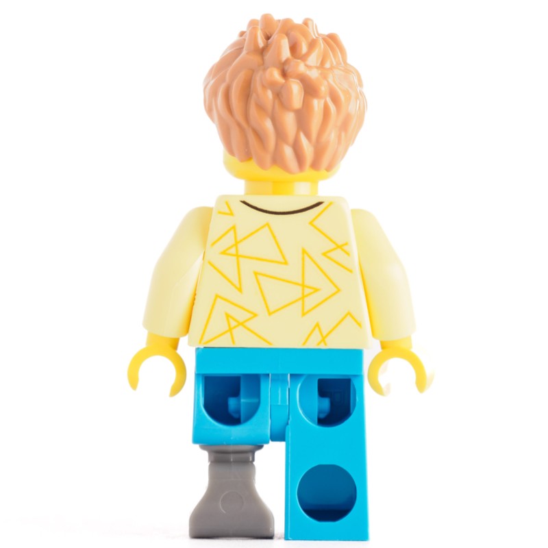 LEGO Set fig-012801 Man, Bright Light Yellow Shirt, Prosthetic Leg ...