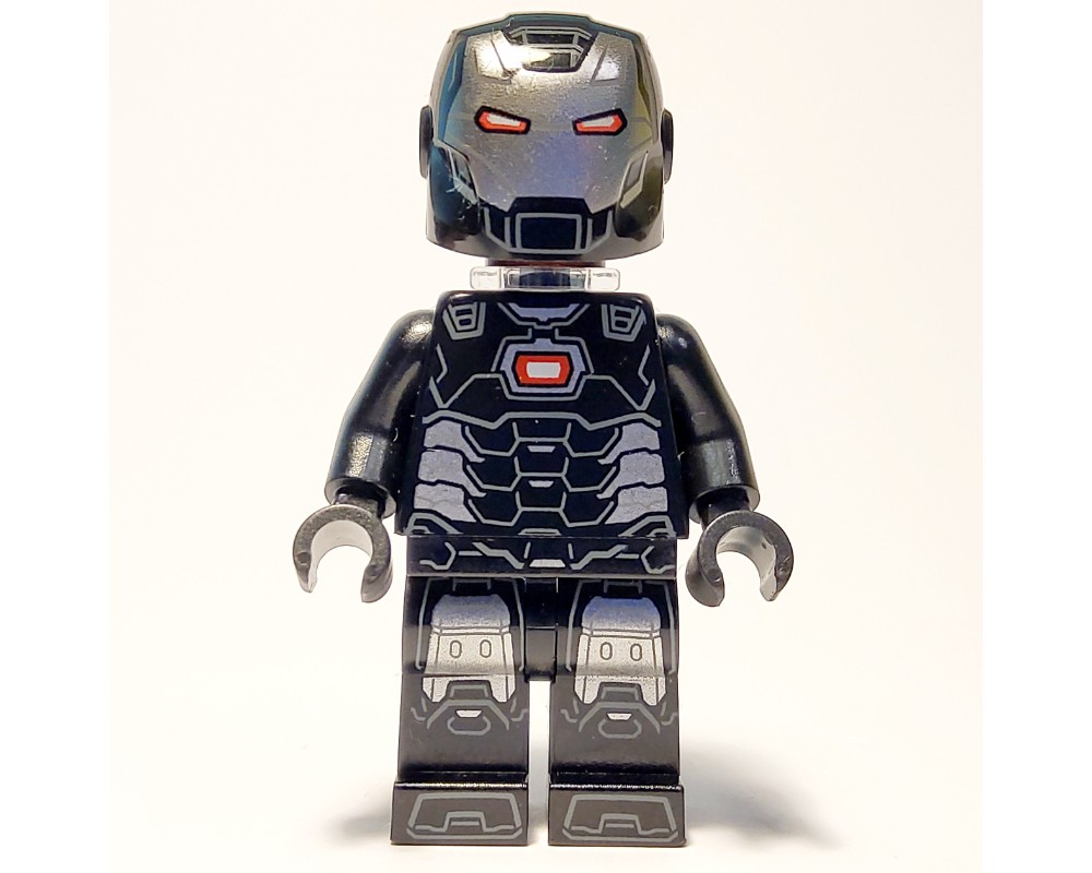 LEGO Set fig-012854 War Machine, Black Outfit with 2 Neck Brackets ...