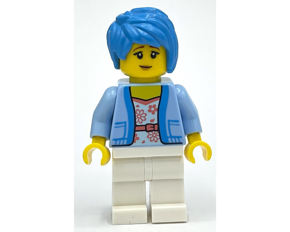 LEGO Set fig-012874 Bright Light Blue Torso, White Legs, Dark Azure ...