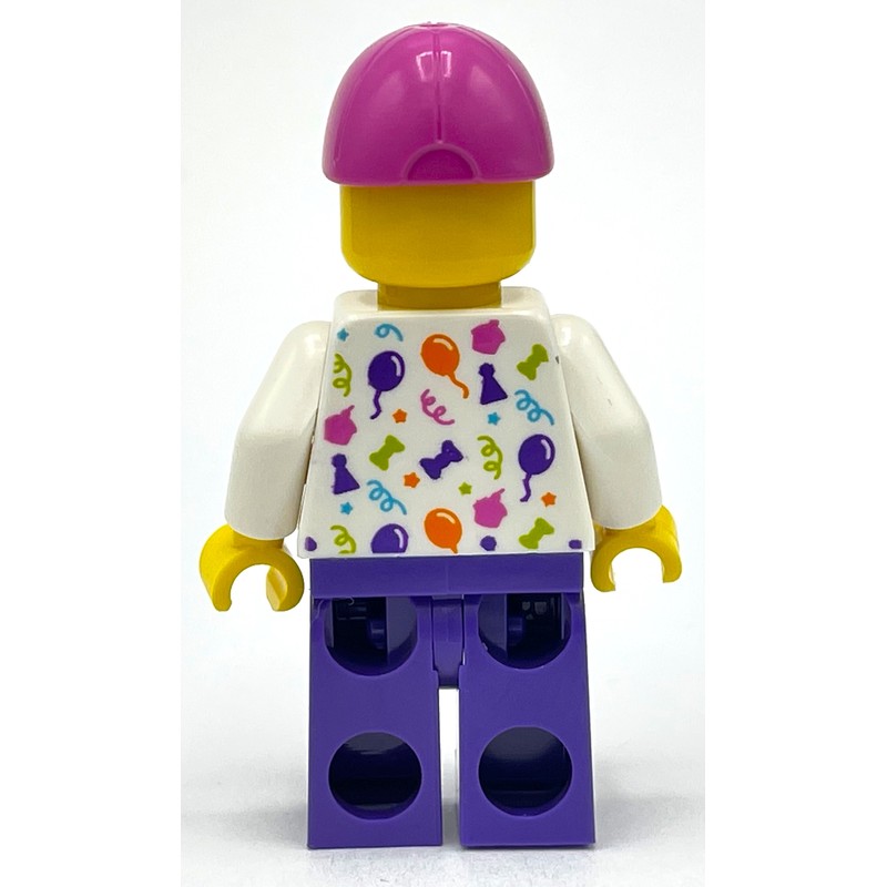 LEGO Set fig-012875 White Torso, Dark Purple Legs, Dark Pink Cap ...