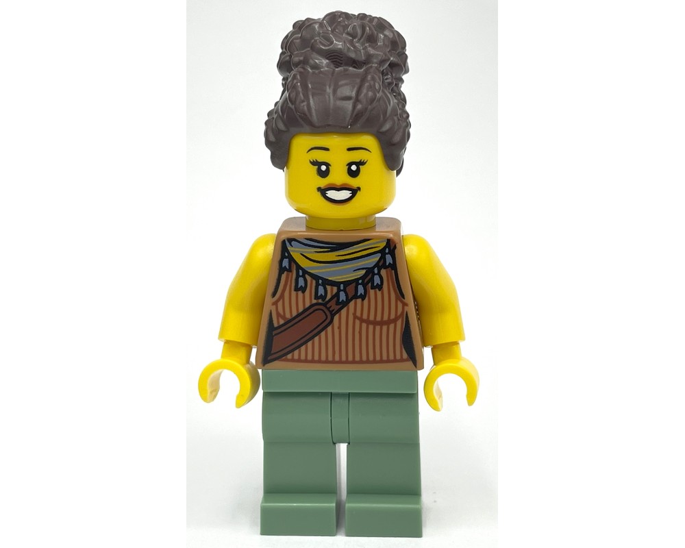 LEGO Set fig-012877 Medium Nougat Torso, Sand Green Legs, Dark Brown ...