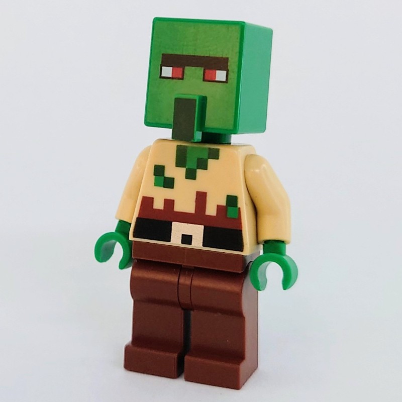 LEGO Set fig-012914 Minecraft Zombie Villager | Rebrickable - Build ...