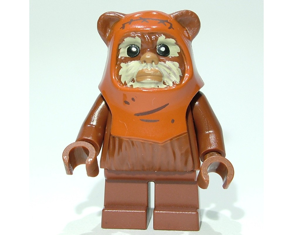 LEGO Set fig-012953 Wicket, Ewok, Printed Dark Orange Hood, Tan Face ...