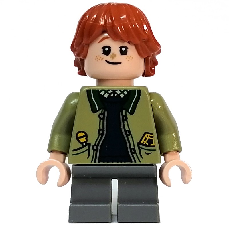 LEGO Set fig-013030 Ron Weasley, Olive Green Jacket, Dirt On Nose (2022 ...