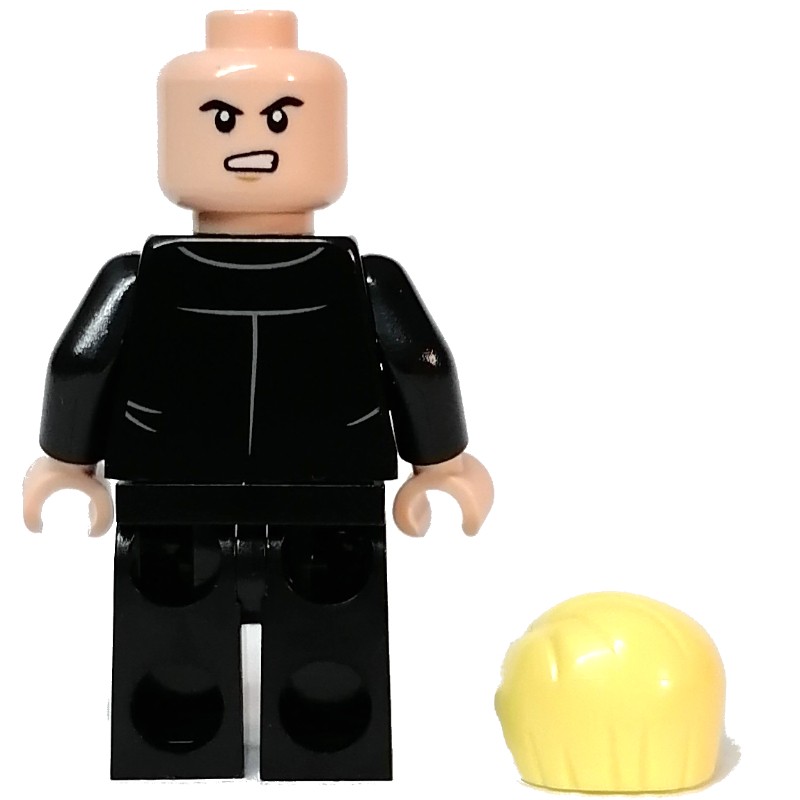 LEGO Set fig-013040 Draco Malfoy, Black Jacket, Dark Green Shirt, Black ...