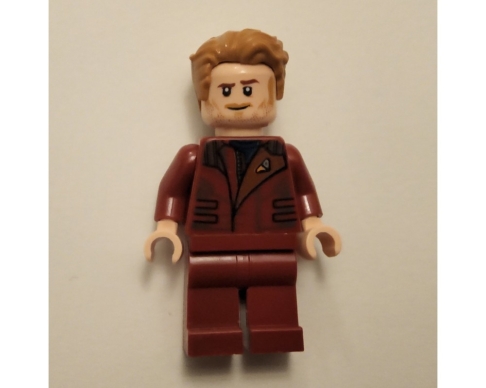 LEGO Set fig-013066 Star-Lord (Peter Quill), Dark Red Outfit ...
