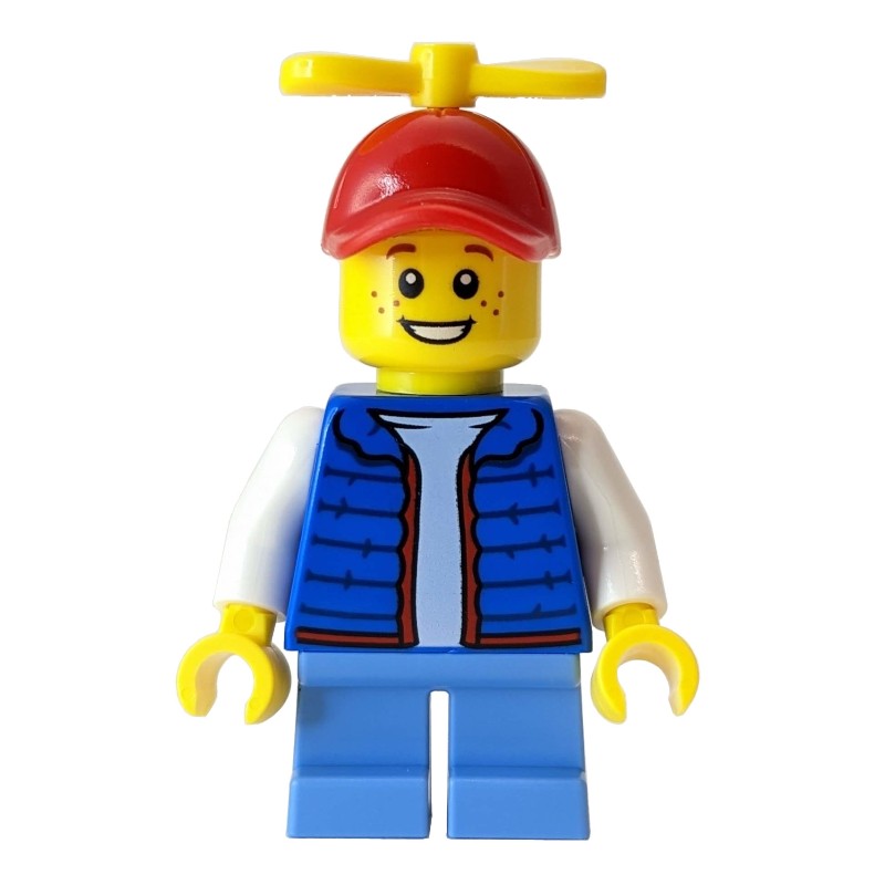 LEGO Set fig-013072 Billy McCloud - Blue Jacket, Red Cap with Propeller ...
