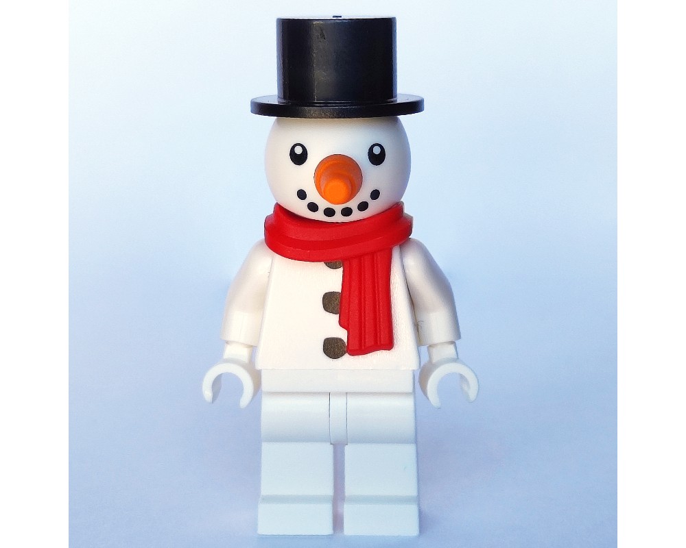 LEGO Set fig-013082 Snowman - Red Scarf, Black Hat, Mask (2022 ...