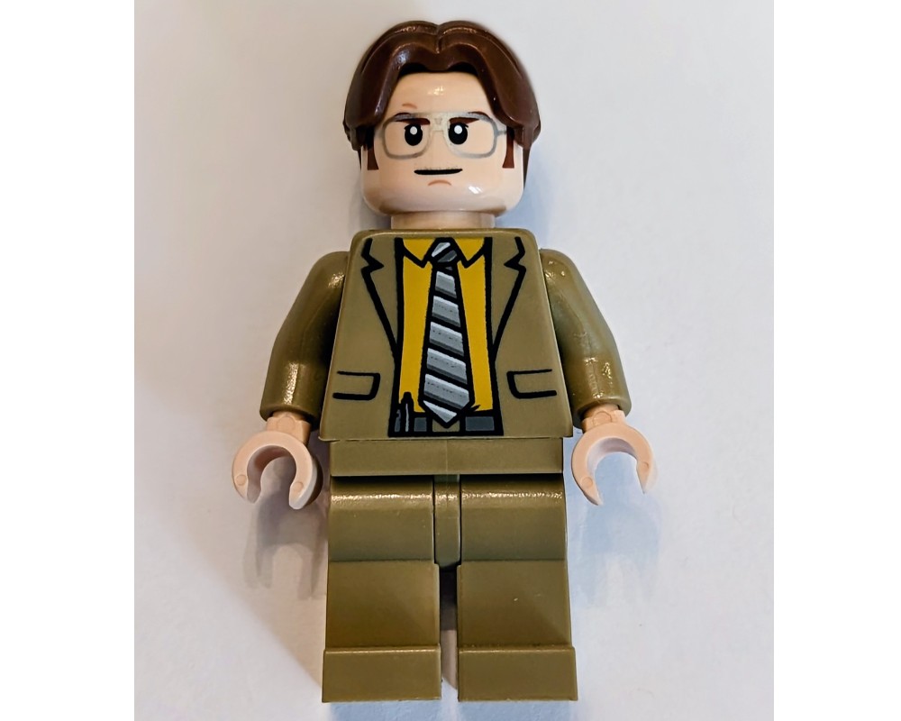 LEGO Set fig-013115 Dwight Schrute | Rebrickable - Build with LEGO
