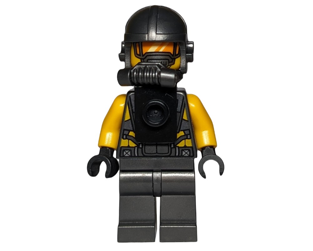 LEGO Set fig-013186 AIM Agent with Neck Bracket at Front | Rebrickable ...