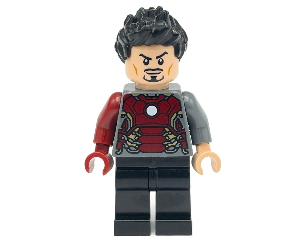 Lego Set Fig 013192 Tony Stark Transforming Into Iron Man Dark Bluish