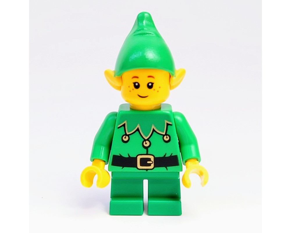 LEGO Set fig-013209 Elf - Bright Green Torso, Green Short Legs, Bright ...