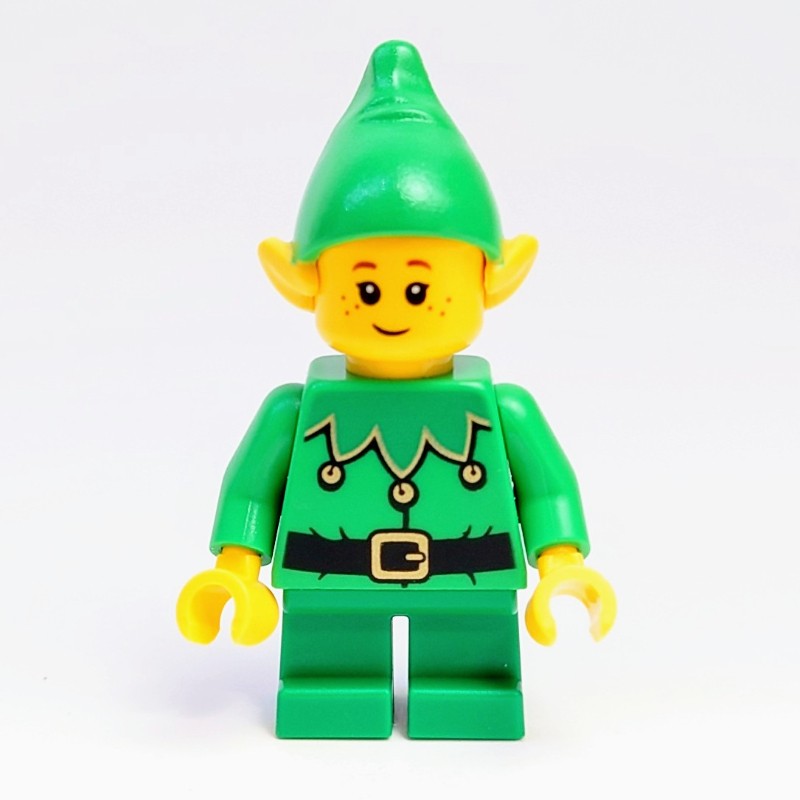 LEGO Set fig-013209 Elf - Bright Green Torso, Green Short Legs, Bright ...