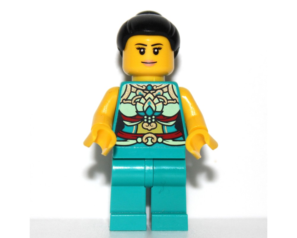 LEGO Set fig-013239 Dark Turquoise Torso, Chinese Decorations, Dark ...