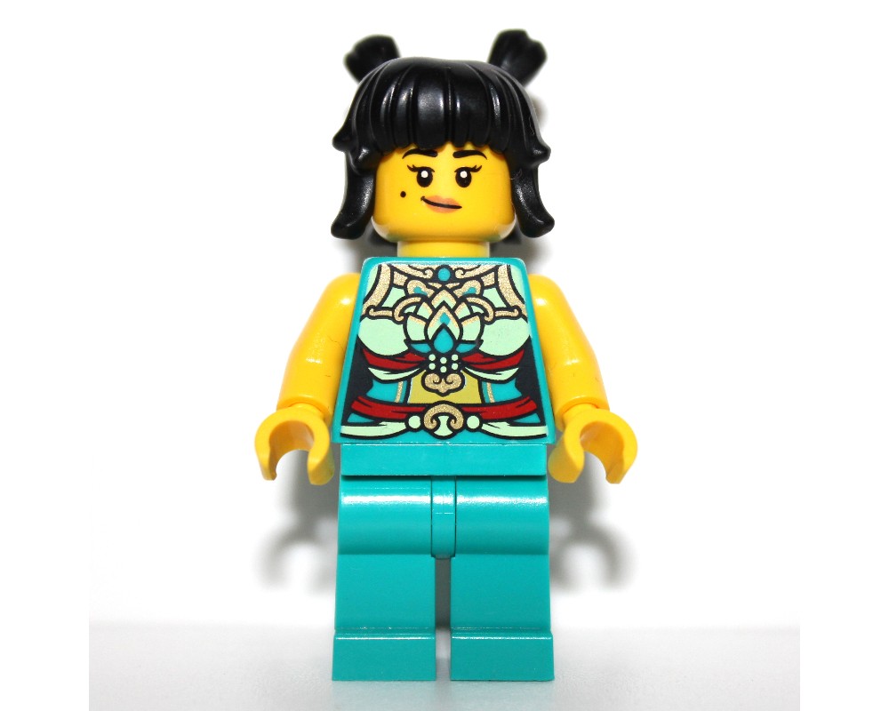 LEGO Set fig-013242 Dark Turquoise Torso, Chinese Decorations, Dark ...
