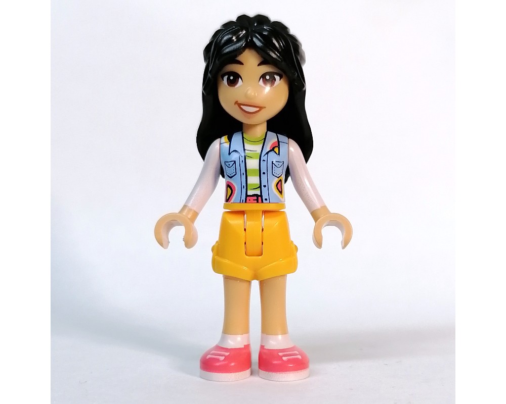 LEGO Set fig-013269 Liann - White Top, Bright Light Orange Skirt ...