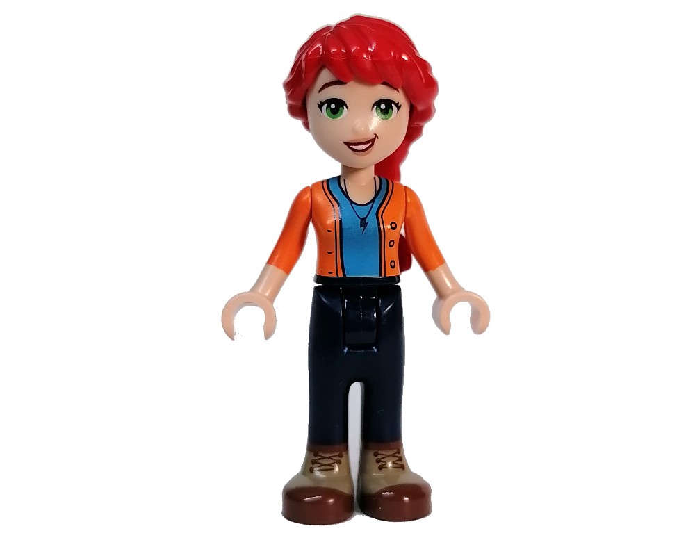 LEGO Set fig-013285 Mia - Adult, Orange Top, Dark Blue Pants ...
