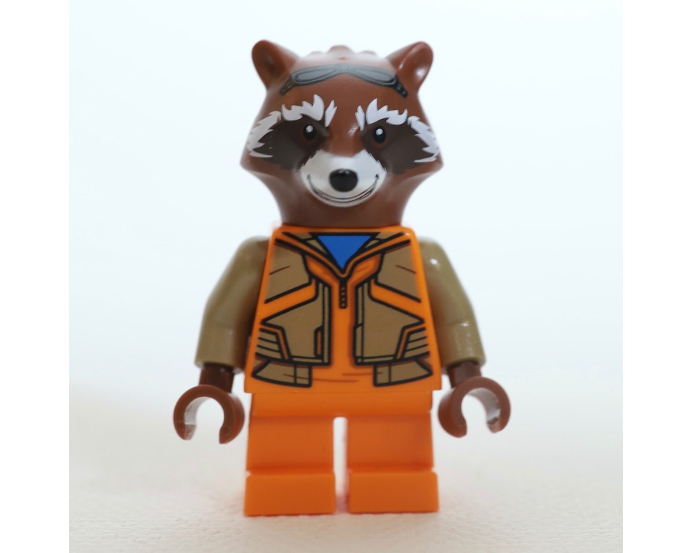 LEGO Set fig-013382 Rocket Raccoon, Tan Jacket | Rebrickable - Build ...