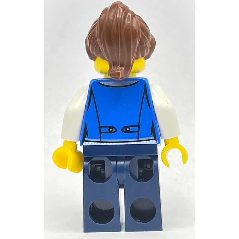 LEGO Set fig-013486 Drummer - Blue Torso, Dark Blue Legs, Reddish Brown ...