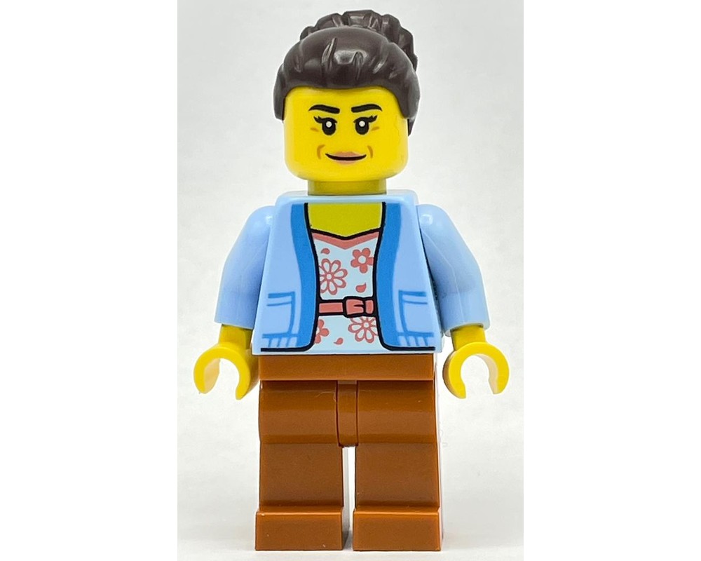 LEGO Set fig-013489 Club Owner - Bright Light Blue Torso, Dark Orange ...