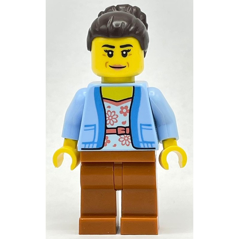LEGO Set fig-013489 Club Owner - Bright Light Blue Torso, Dark Orange ...
