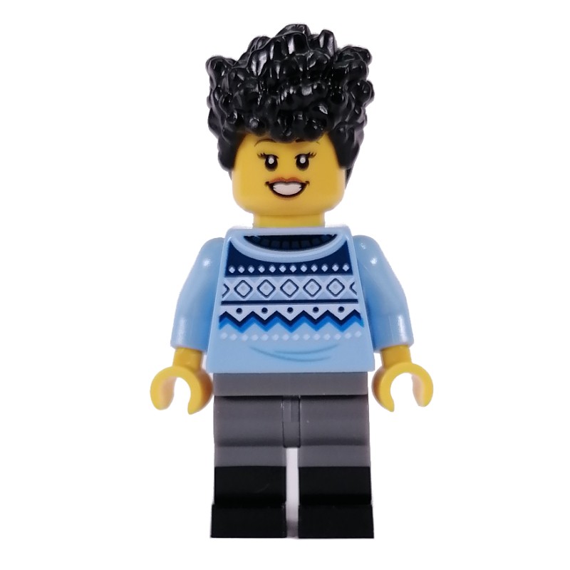 LEGO Set fig-013504 Bright Light Blue Torso, Dark Bluish Grey/Black ...