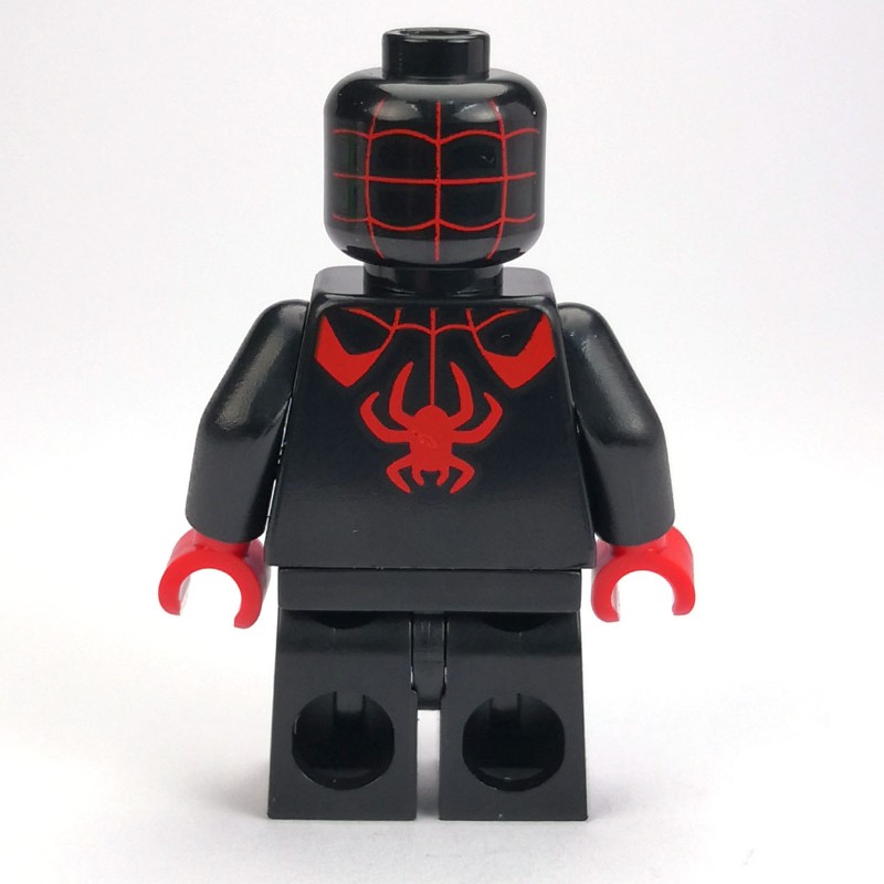 LEGO Set fig-013530 Spin / Spider-Man (Miles Morales), Medium Black ...