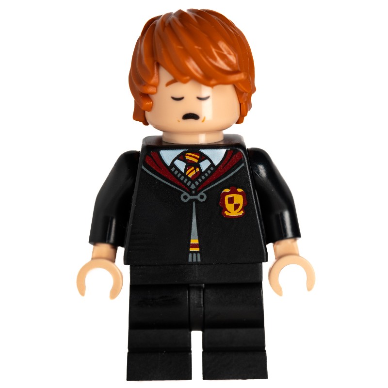 LEGO Set fig-013564 Ron Weasley, Gryffindor Robes, Sleeping ...