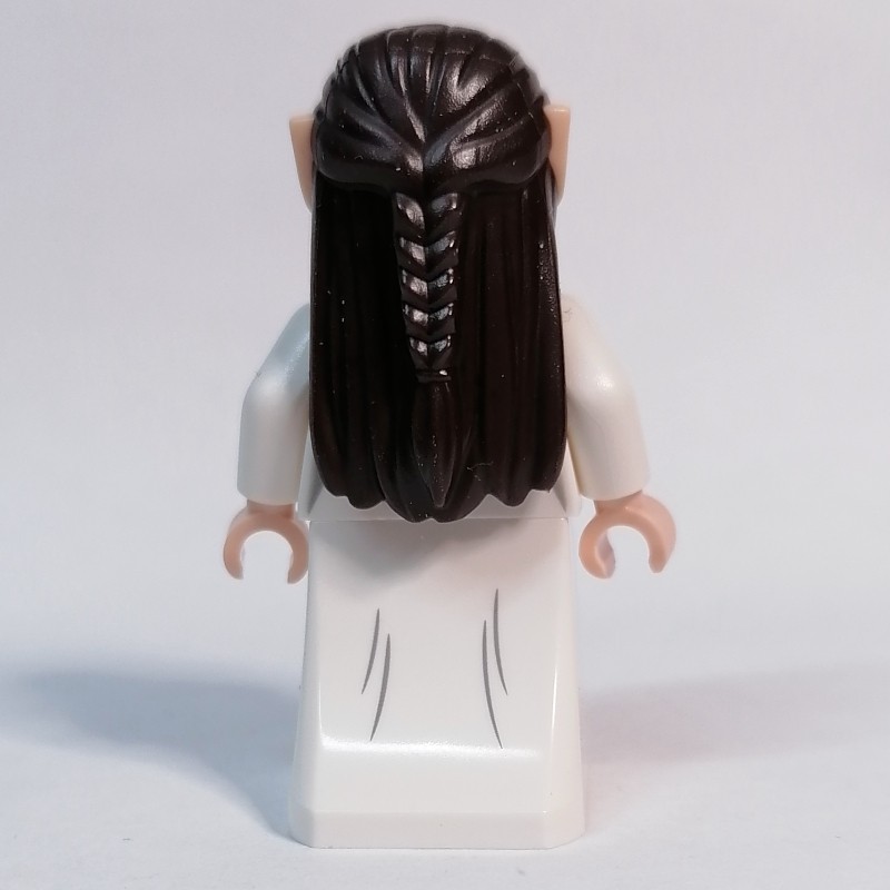 LEGO Set fig-013604 Arwen - White Torso, Dress, Dark Brown Hair | Rebrickable - Build with LEGO