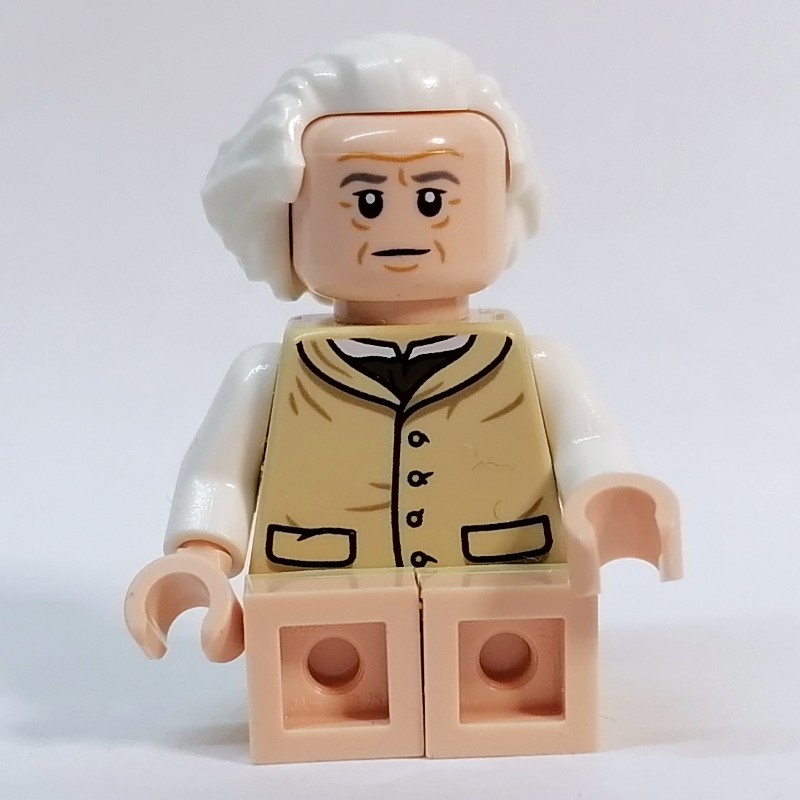 LEGO Set fig-013617 Bilbo Baggins - White Hair, Sitting | Rebrickable ...
