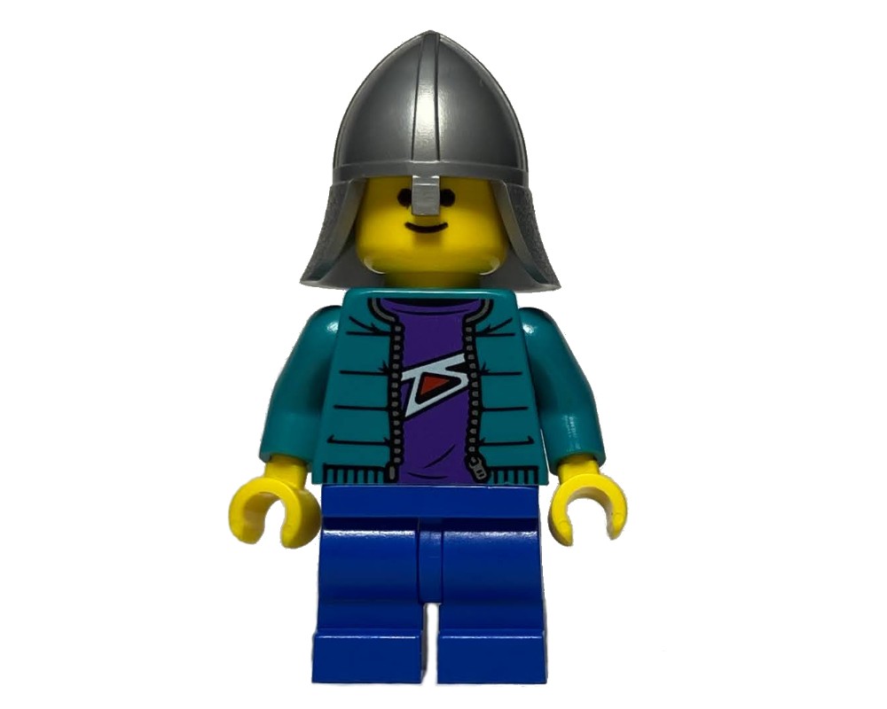 LEGO Set fig-013641 Child - Dark Turquoise Torso, Blue Medium Legs ...