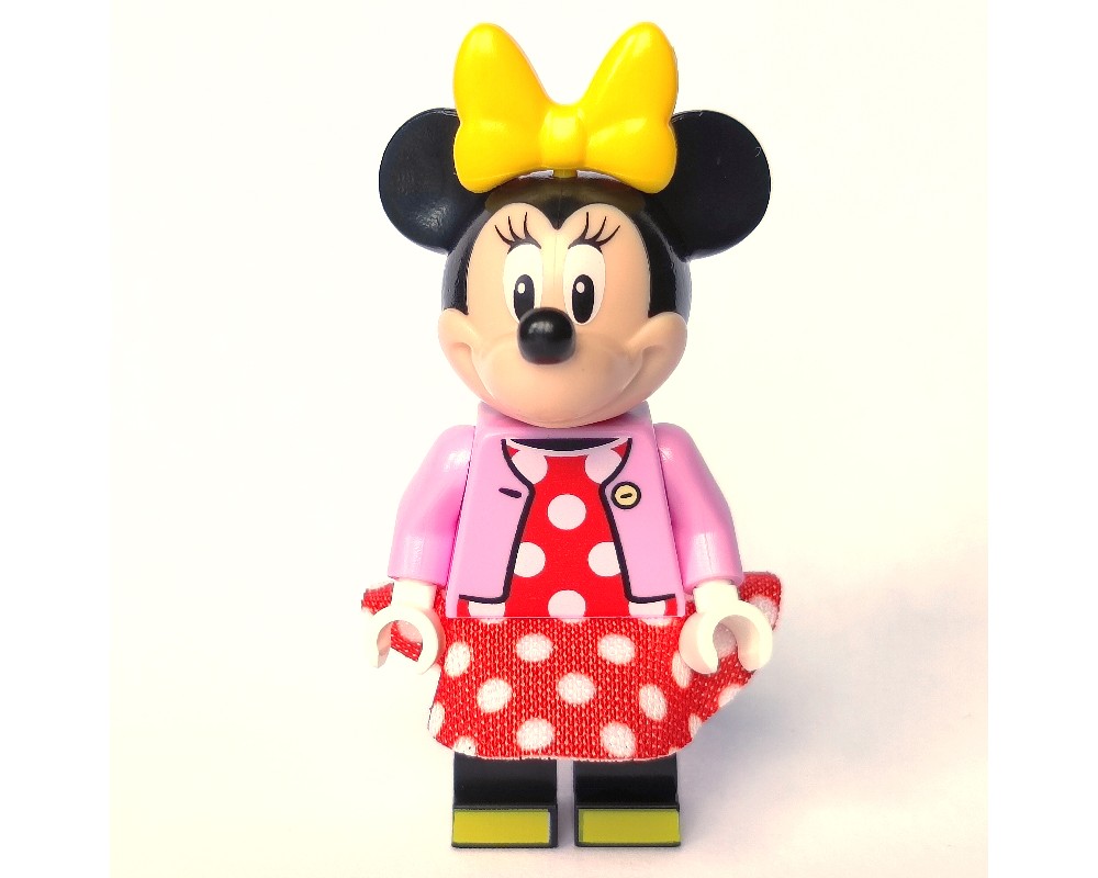 LEGO Set fig-013677 Minnie Mouse, Bright Pink Jacket, Yellow Bow ...