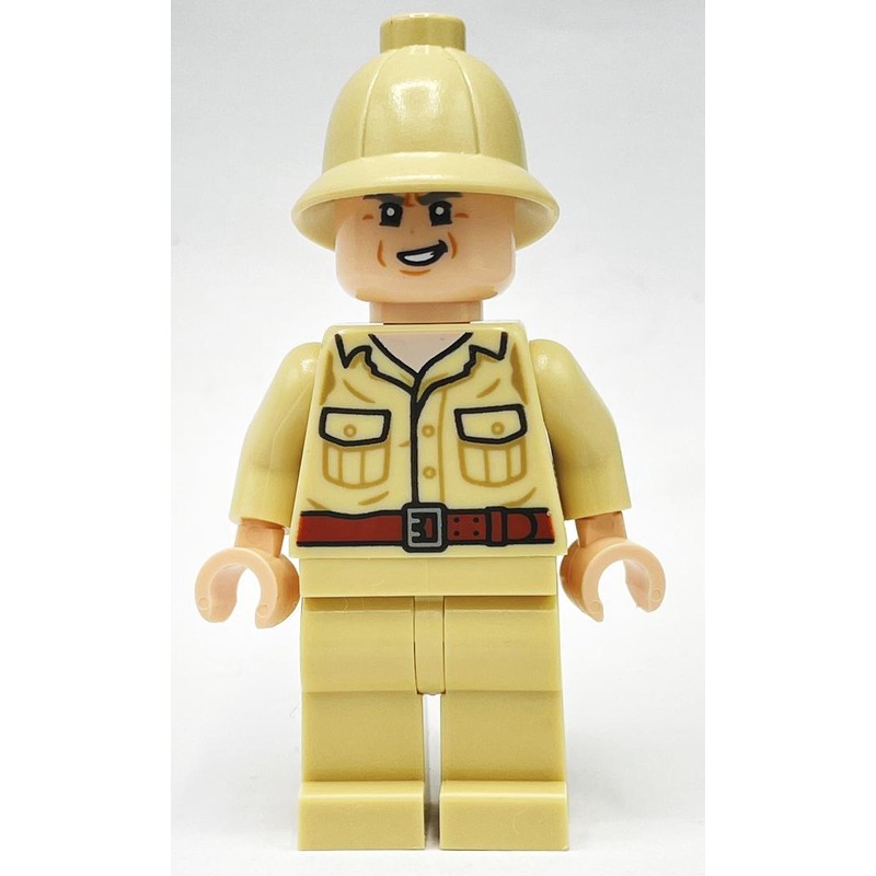 LEGO Set fig-013685 Rene Belloq, Tan Outfit | Rebrickable - Build with LEGO