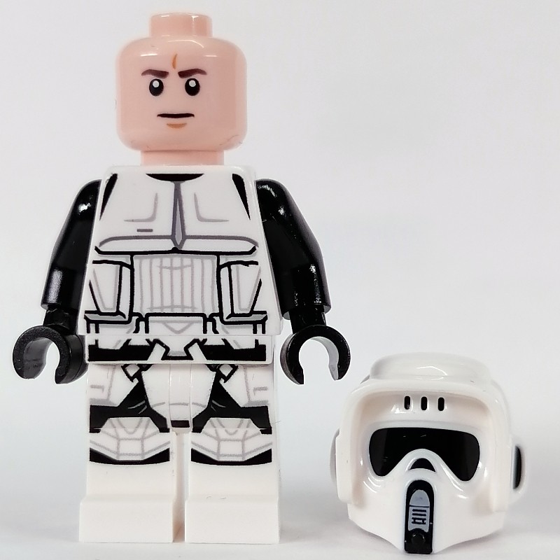 LEGO Set fig-013745 Scout Trooper - Light Nougat Head, Black Arms ...