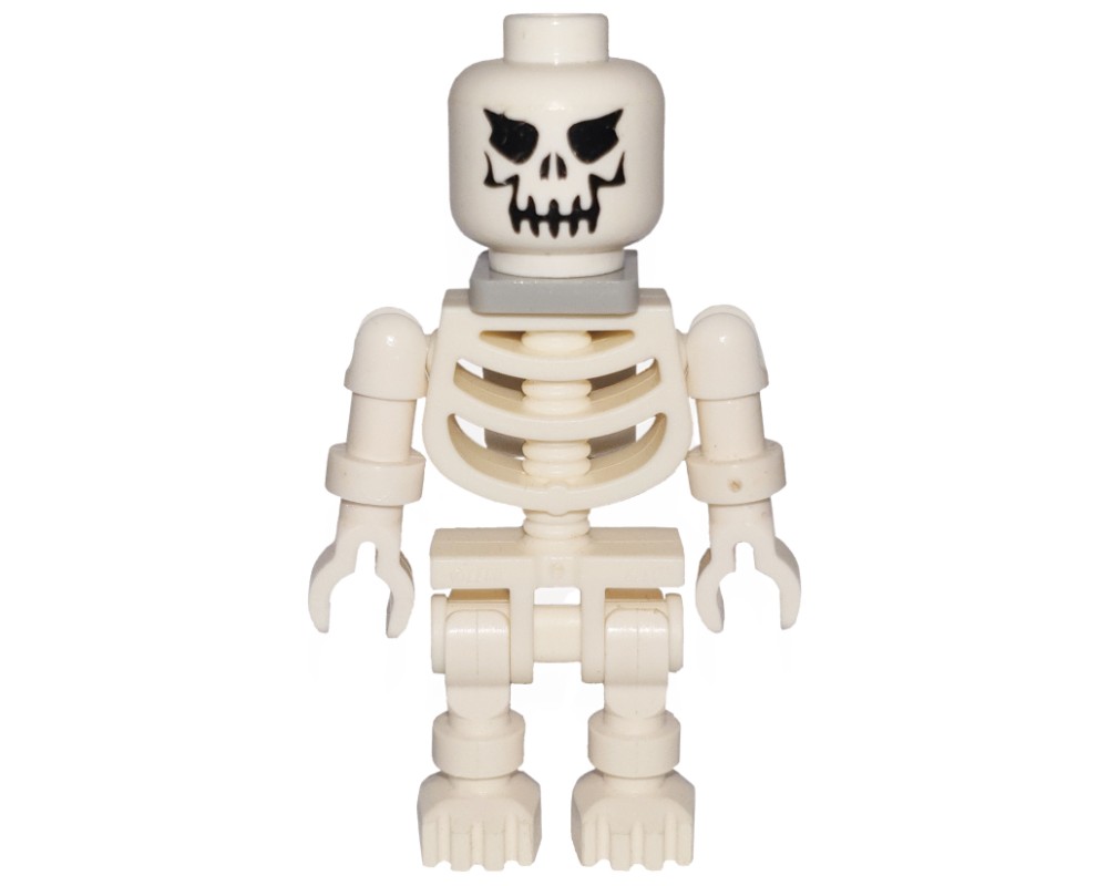 LEGO Set fig-013758 Skeleton, Evil Face, Ball Joint Arms, Neck Bracket ...