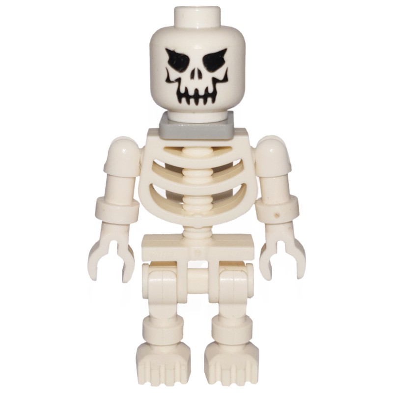 LEGO Set fig-013758 Skeleton, Evil Face, Ball Joint Arms, Neck Bracket ...