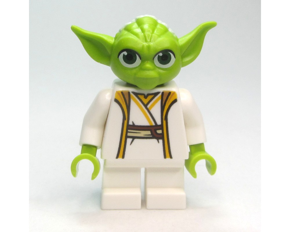 LEGO Set fig-013886 Yoda, White Robe, Lime Head | Rebrickable - Build ...