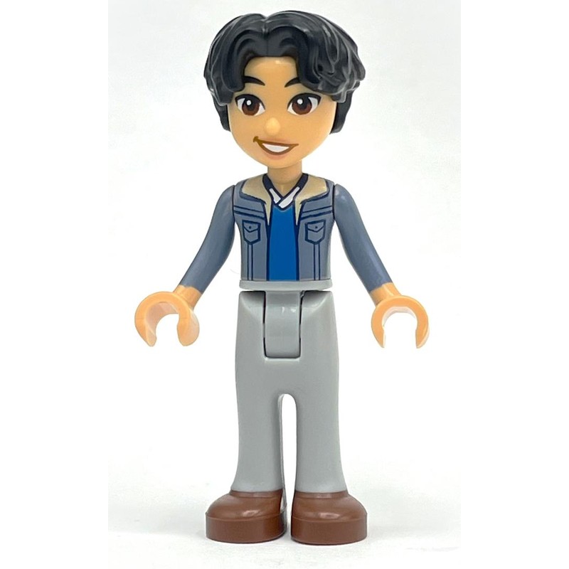 LEGO Set fig-013893 Niko - Sand Blue Jacket, Light Bluish Grey Legs ...