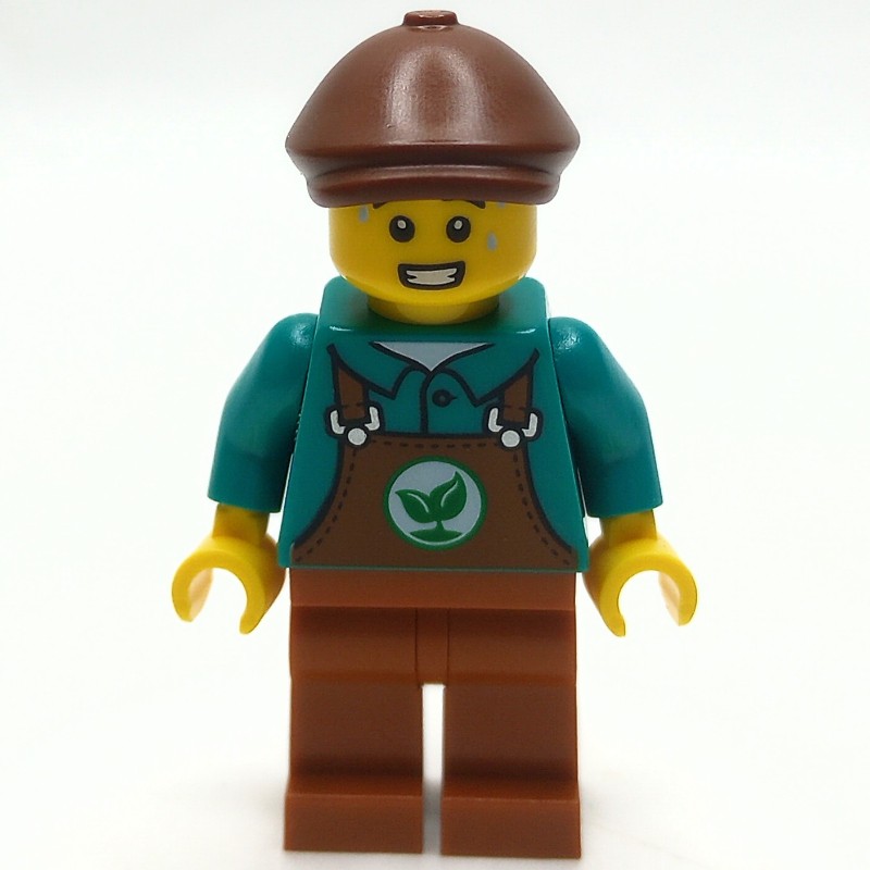 LEGO Set fig-013942 Janitor, Dark Orange Apron (2023 City ...