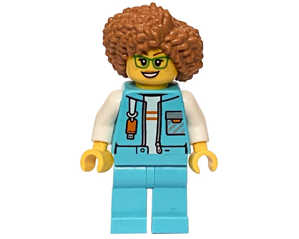 LEGO Set fig-013968 Arctic Explorer, Medium Azure Suit, Medium Nougat ...