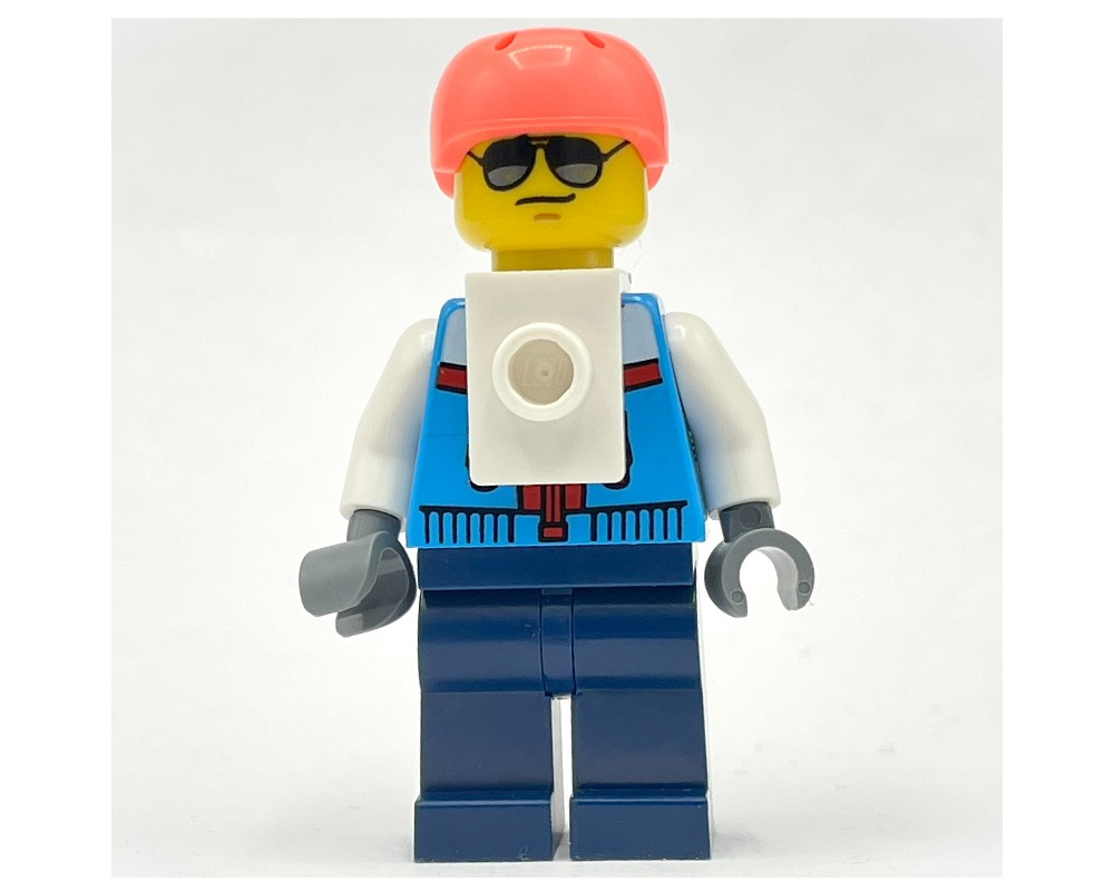 LEGO Set fig-013985 Rock Climber, Dark Azure Jacket, Dark Blue Legs ...