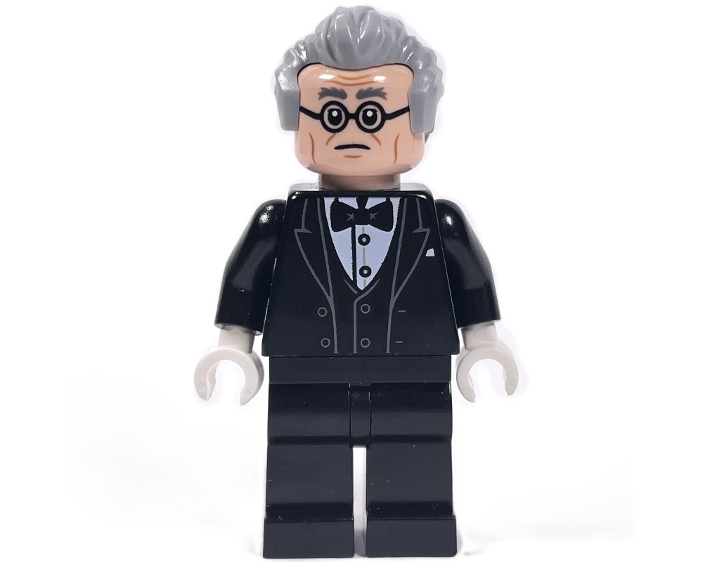 LEGO Set fig-013996 Alfred Pennyworth, Light Bluish Gray Hair, Glasses ...