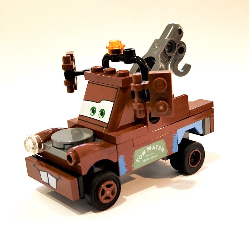LEGO Set fig-014077 Tow Mater, Raised Left Eye | Rebrickable - Build ...