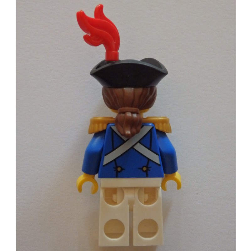 LEGO Set fig-014120 Soldier (Bluecoat) - Captain, Female, Reddish Brow ...