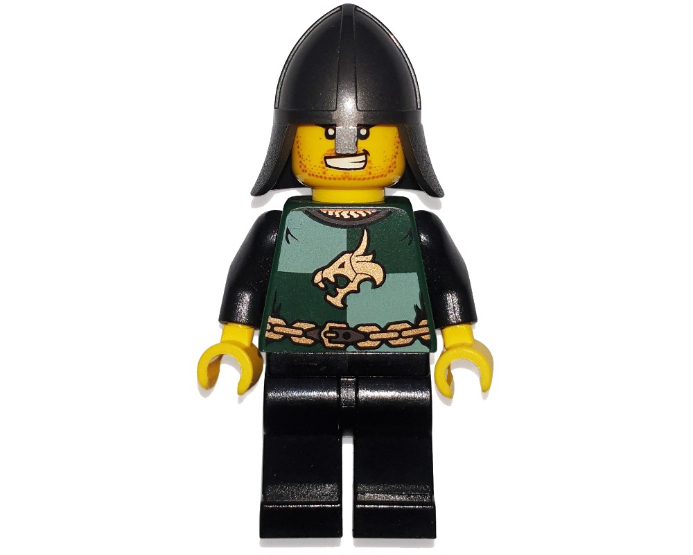 LEGO Set fig-014124 Dragon Knight, Dark Green, Pearl Dark Gray Helmet ...