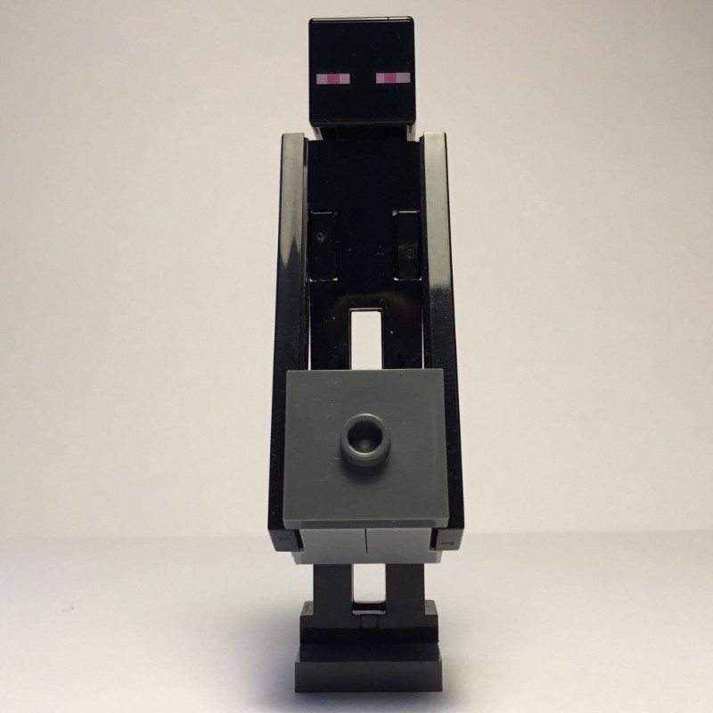 LEGO Set fig-014127 Enderman, Dark Bluish Gray Box, Foot Plate ...